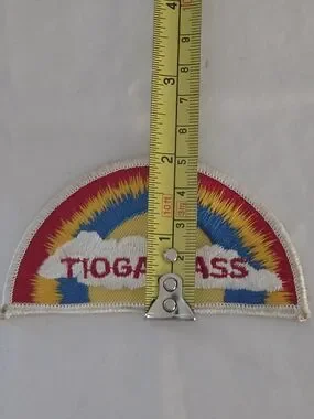Bags | Vintage Tioga Pass Halfmoon Patch In Red Yellow Blue With White ...